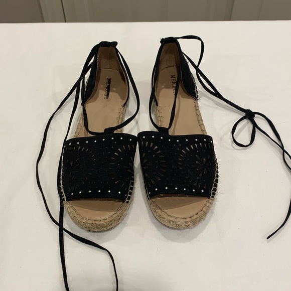 Merona | Shoes | Marona Black Wrap Around Sandals Size | Poshmark